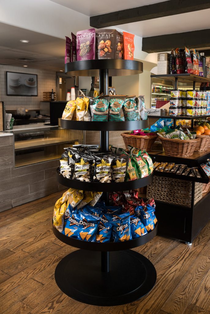 Circular stacked retail display - Yamwood Foundry